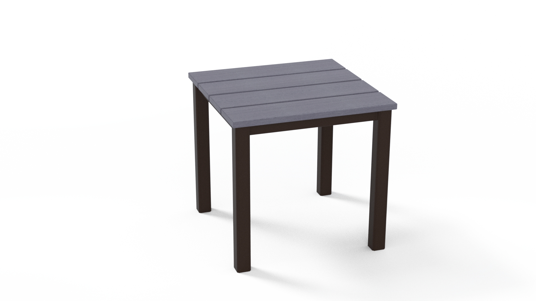 Rustic Polymer Top Table 21" Square End TableTelescope Casual Furniture