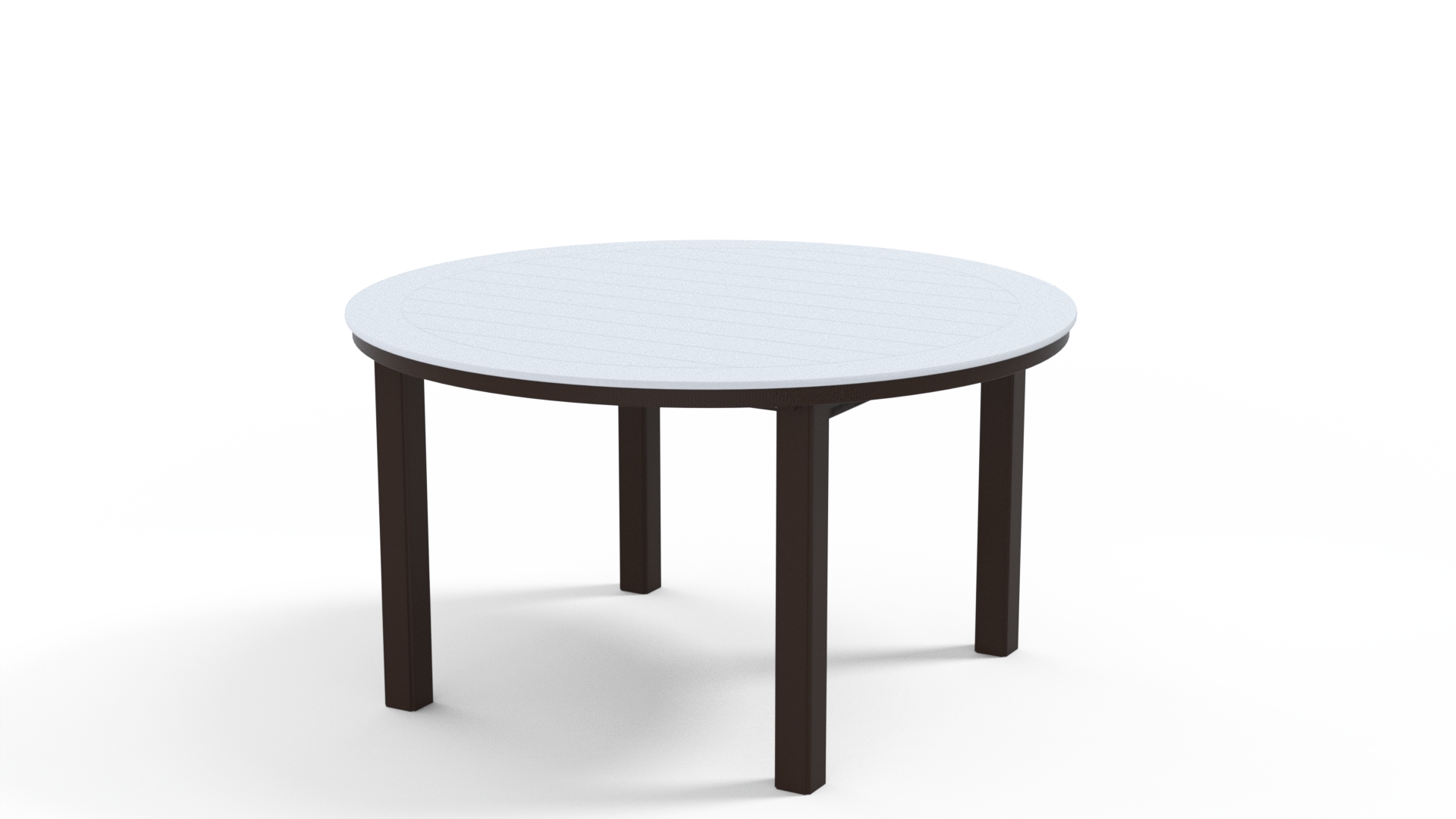 Marine Grade Polymer Top Table 54" Round Dining Height Table w ...